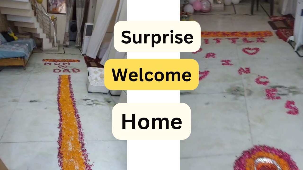 Surprise welcome home | Home decoration | New Baby entrance decoration ...