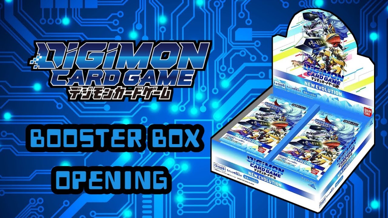 Digimon Card Game (NEW EVOLUTION) 2 Boxes - YouTube