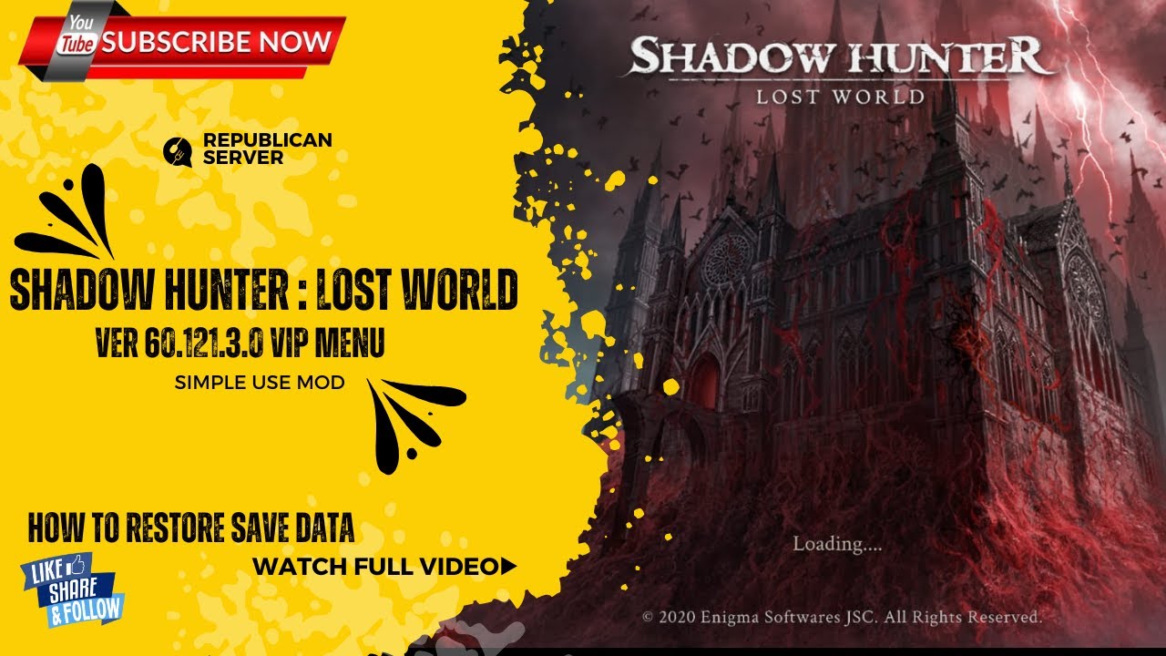 Shadow Hunter : Lost world Ver 60.121.3.0 VIP Menu Premium / free [ how ...
