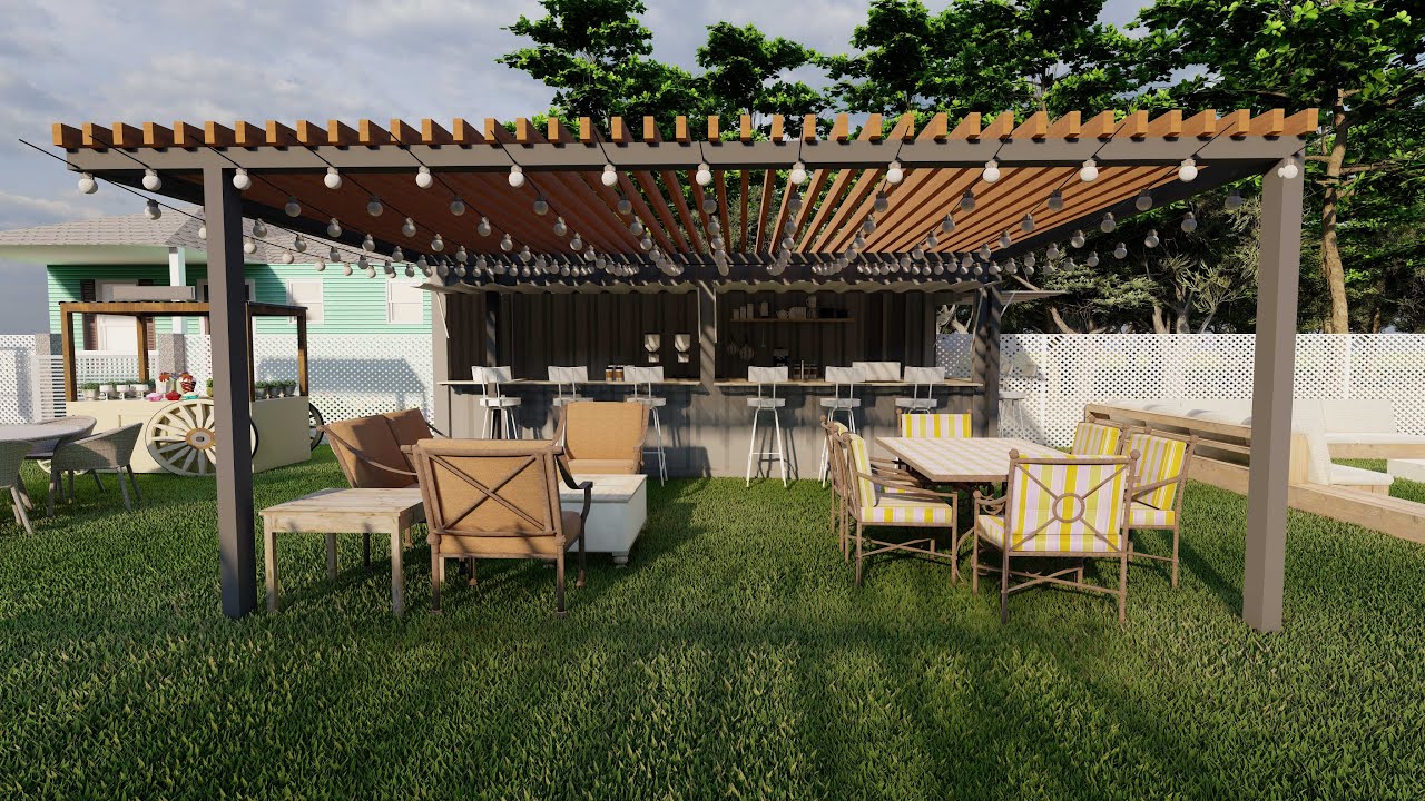 Backyard Design Food Cart Area - YouTube