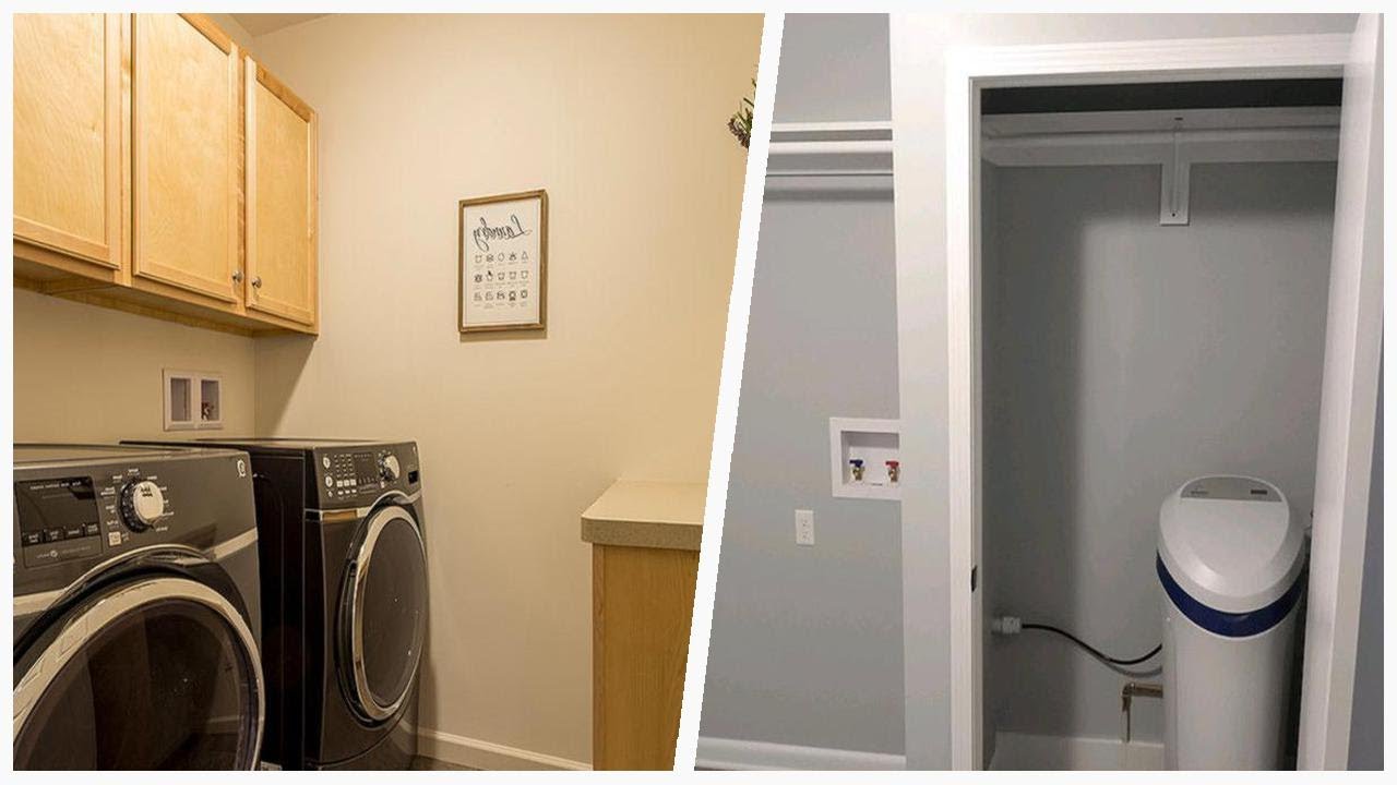 75 Linoleum Floor Laundry Room With Gray Walls Design Ideas You'll Love ...