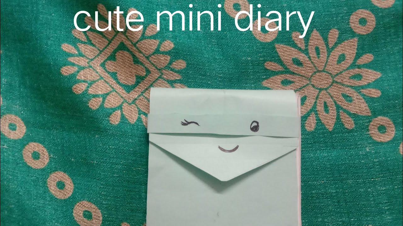DIY paper crafts| cute mini diary - YouTube