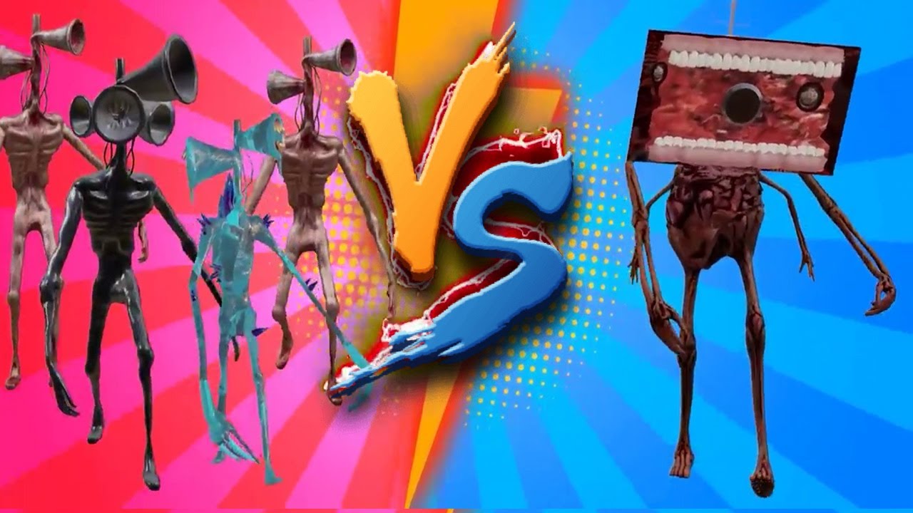 Siren Head Best Monster Battle vs Megahorn vs Mega siren head - YouTube