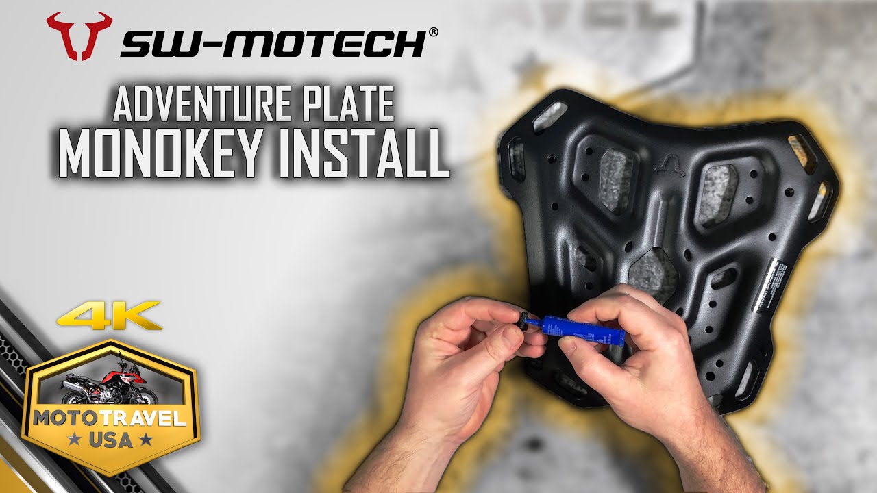 SW-Motech Adventure Plate Monokey Adapter Kit Install with Torque ...