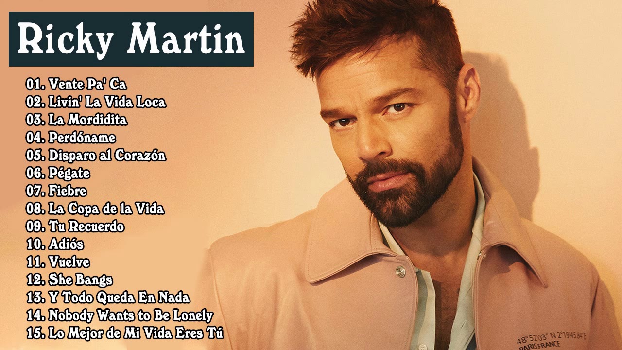 Ricky Martin - Las 20 Mejores Canciones De Ricky Martin - Sus Mejores ...