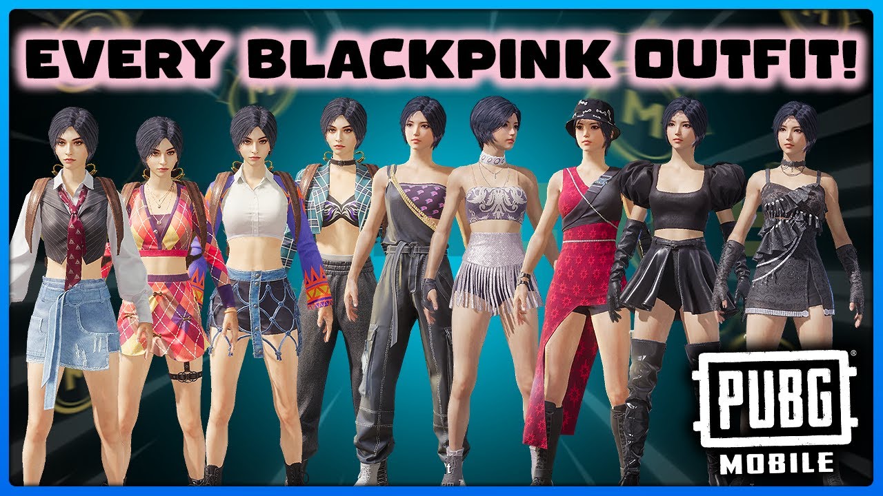 EVERY BLACKPINK OUTFIT in PUBG MOBILE! - YouTube