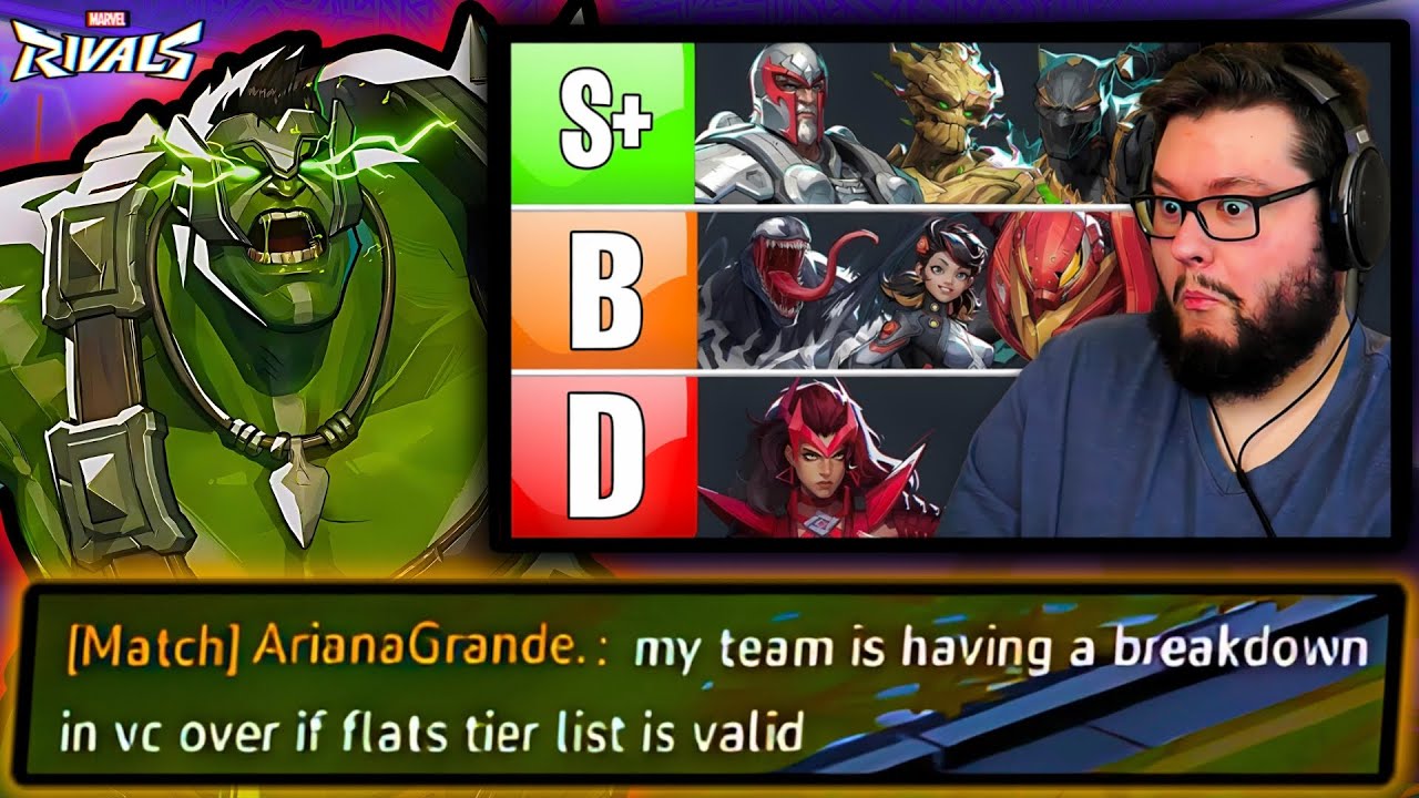 Enforcing the Flats Tierlist Starts MASSIVE debate in Marvel Rivals ...