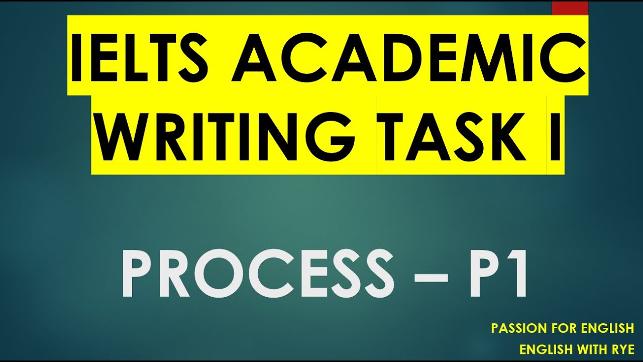Tự học IELTS ACADEMIC WRITING TASK 1_no15: Process - P1: Cấu trúc ...