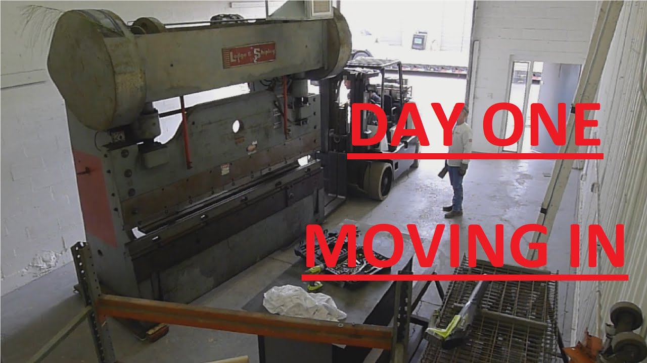 Starting a new machine shop / fabrication shop Day one place equipment ...