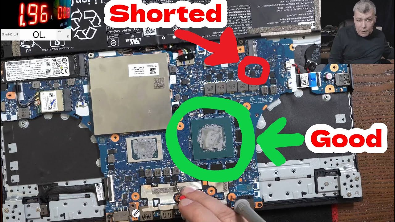 Shorted MOSFET but GPU STILL GOOD ??? Lenovo Legion 5 dead, a ...