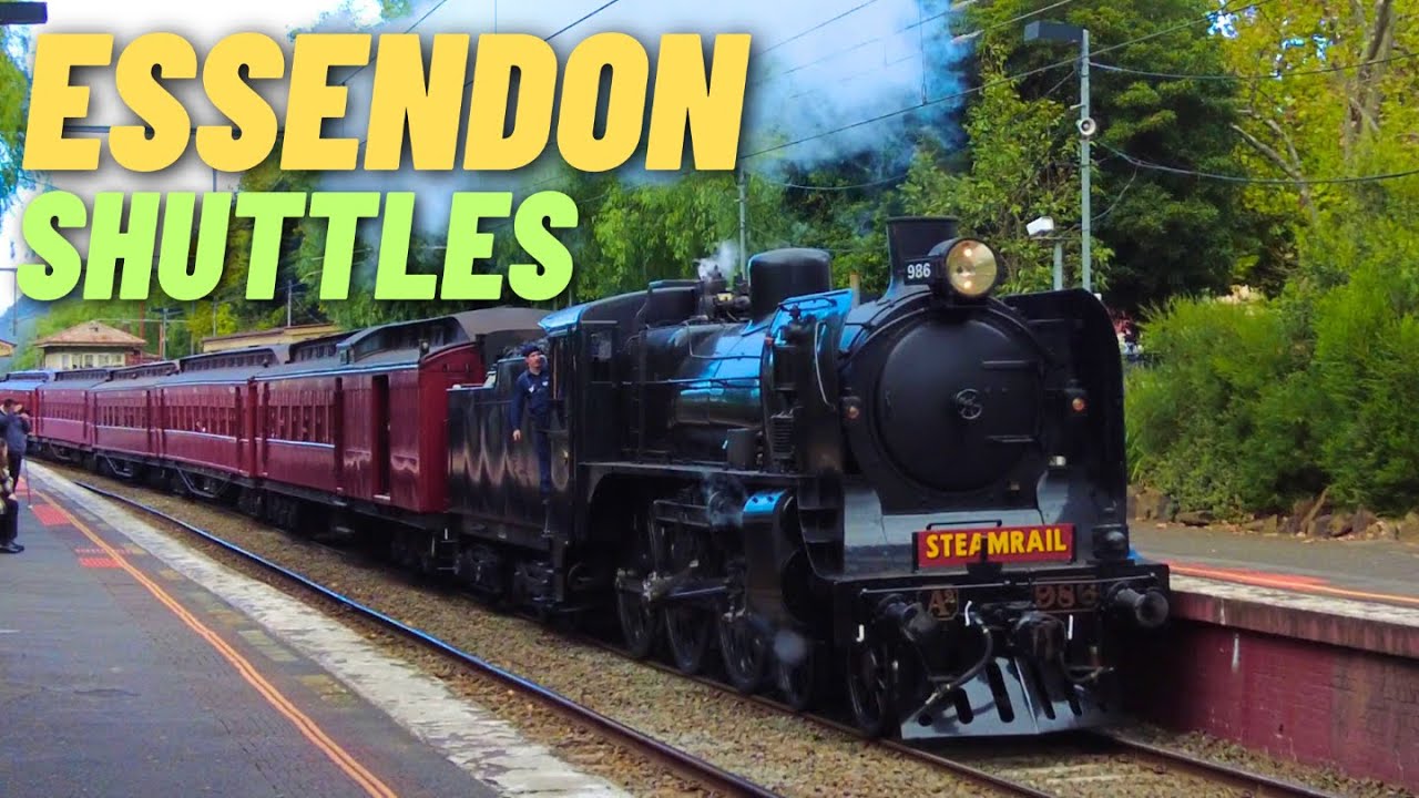 Steamrails Essendon Steam Shuttles 2024!!! - YouTube