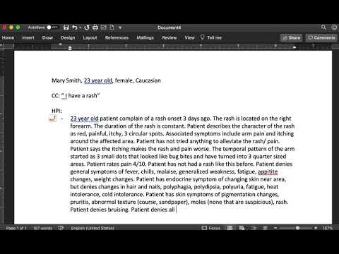 DERM SOAP note - YouTube