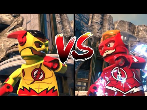 The flash Wally West VS Kid Flash Race! Lego DC SUper Villains - YouTube