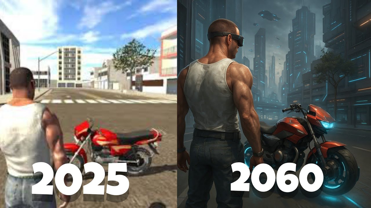 2025 vs 2060 in Indian bikes driving 3d 🔥#indianbikedriving3d #video ...