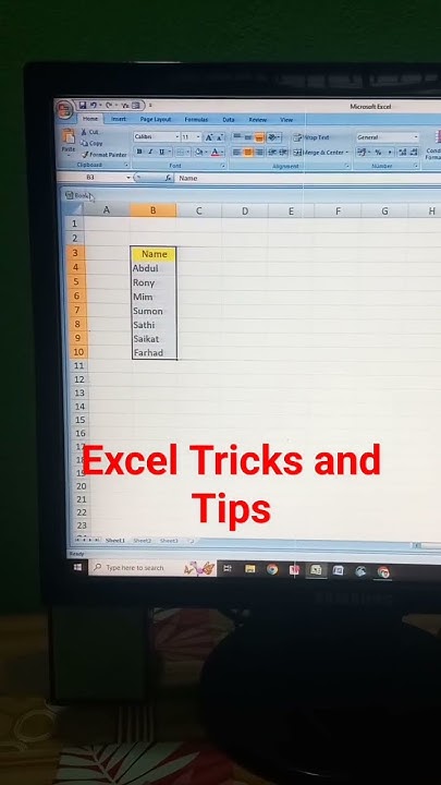 Excel Tricks and Tips👍💯 - YouTube