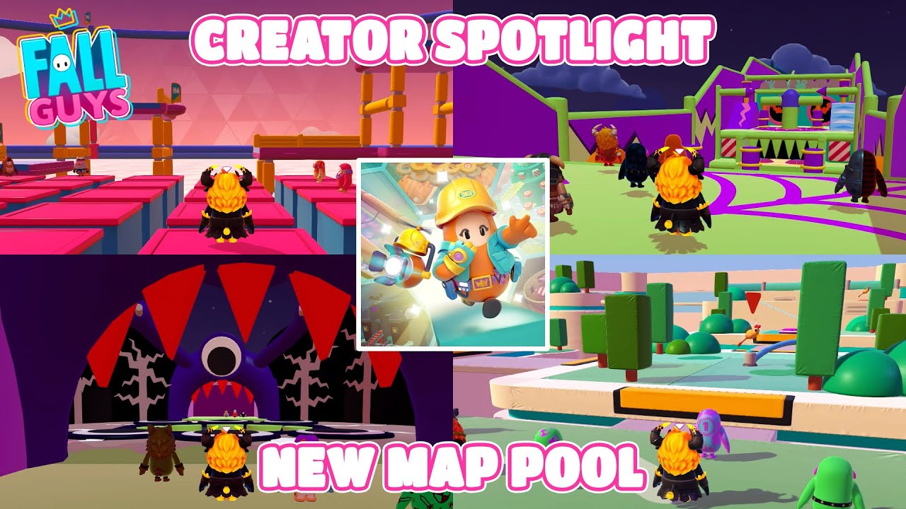 New map pool in Creator Spotlight | Fall Guys - YouTube