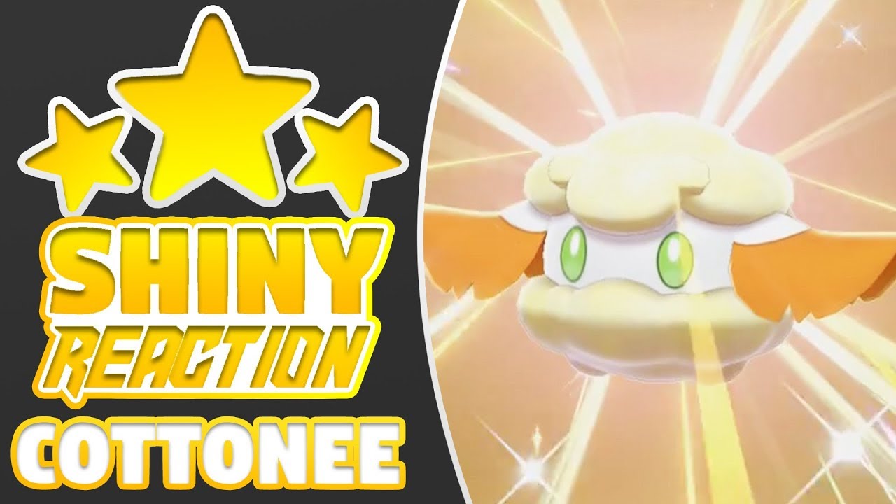 INSANELY FAST SHINY COTTONEE REACTION in Pokemon Sword and Shield - YouTube
