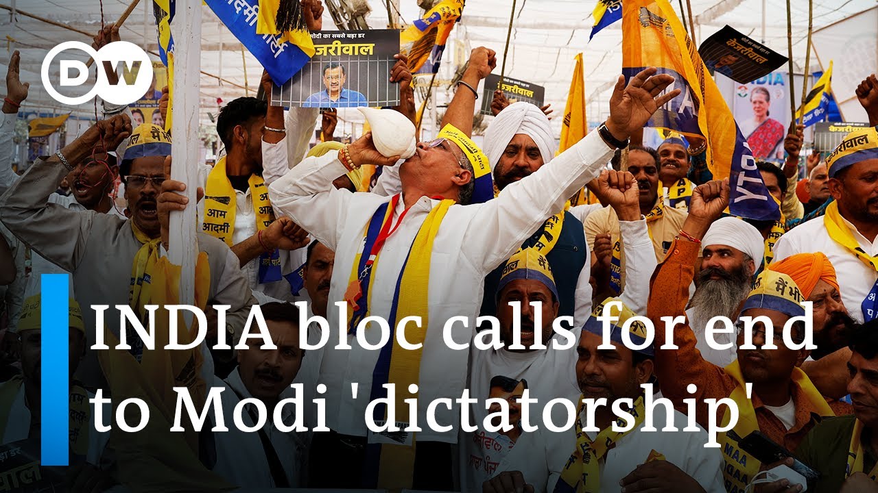 INDIA anti-Modi opposition alliance holds mega rally in Delhi | DW News ...