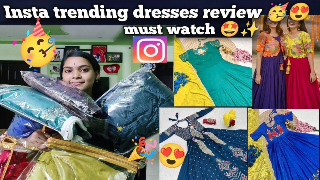 Insta trending dresses review 😍🥳 ||dresses reviews|| #instadresses # ...