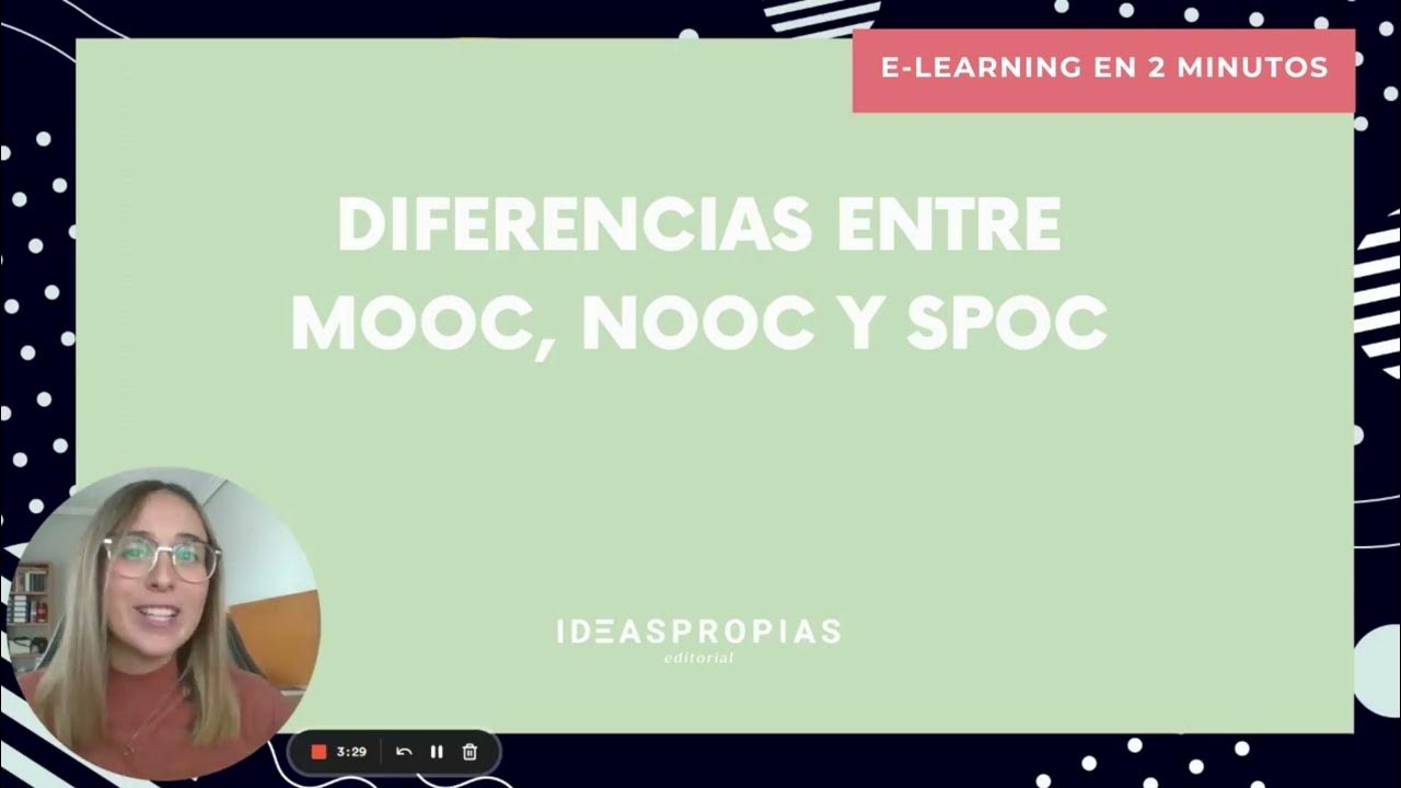 Diferencias entre MOOC, NOOC y SPOC - YouTube