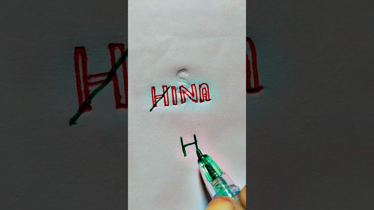 Hina name logo #shortvideo #logo #youtubeshorts #viral #sunny sunny ...