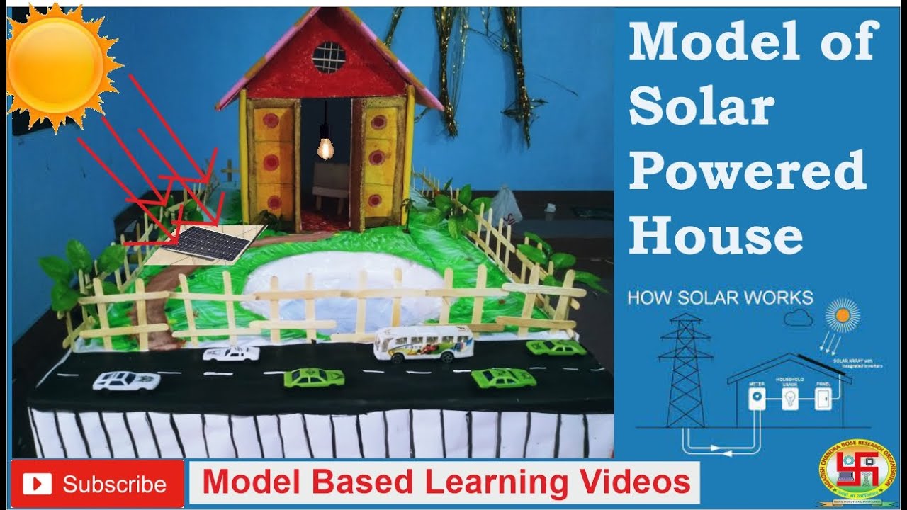 Model of Solar Powered House - YouTube