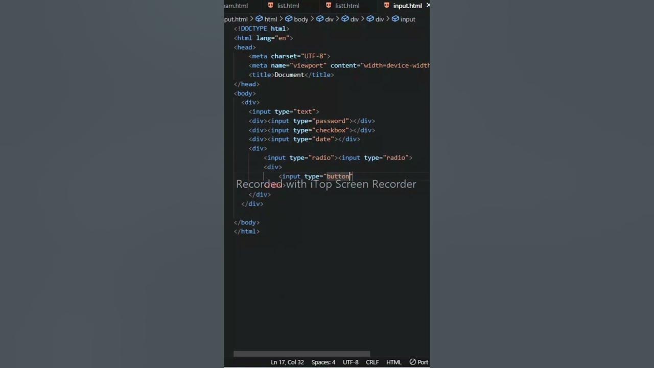 Input Types In Html Coding Webdevelopement Javascript Webapplication Css Webdevelopment
