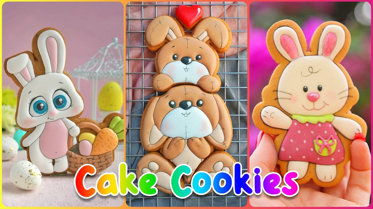 Cutest Rabbit Cookies Ever 🍪 Beautiful Cookies Decorating Tutorial For ...