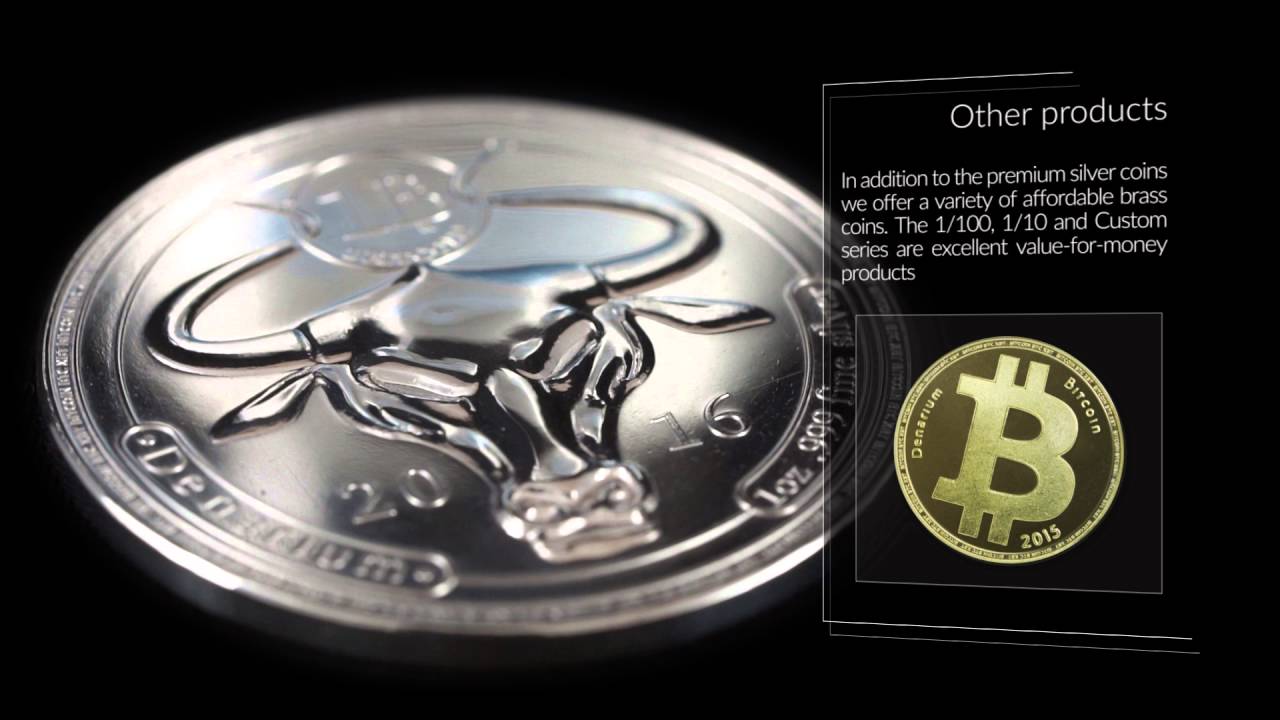 Denarium 1 BTC Silver physical Bitcoin - YouTube