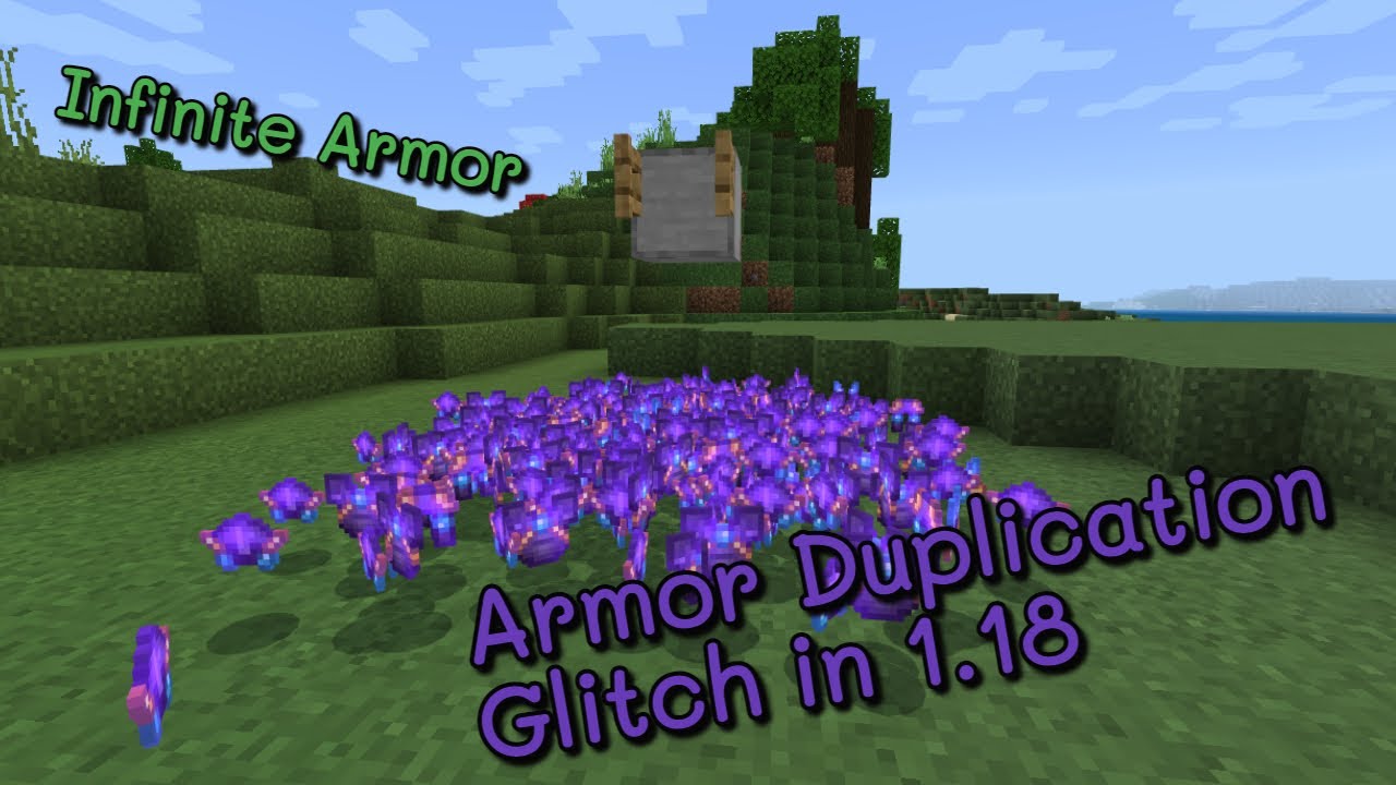 ARMOR DUPLICATION GLITCH IN 1.18 | Minecraft Bedrock Edition - YouTube