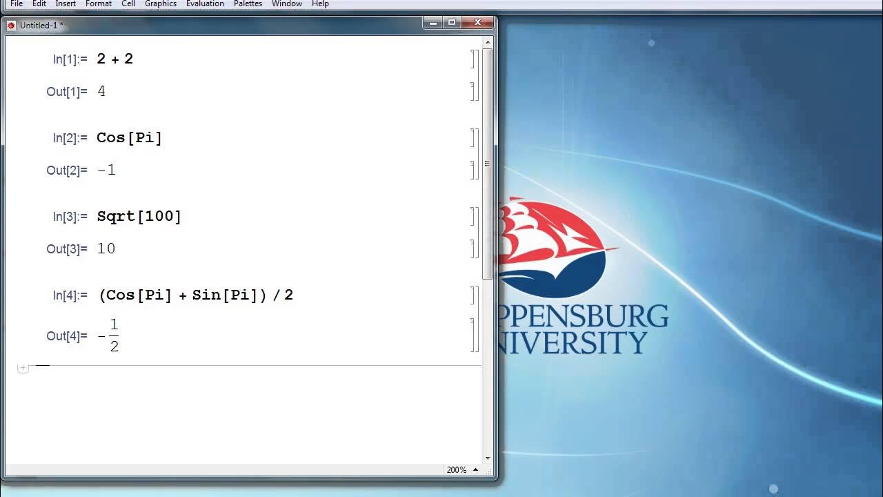Getting Started: A Student Guide to Mathematica 8 - YouTube