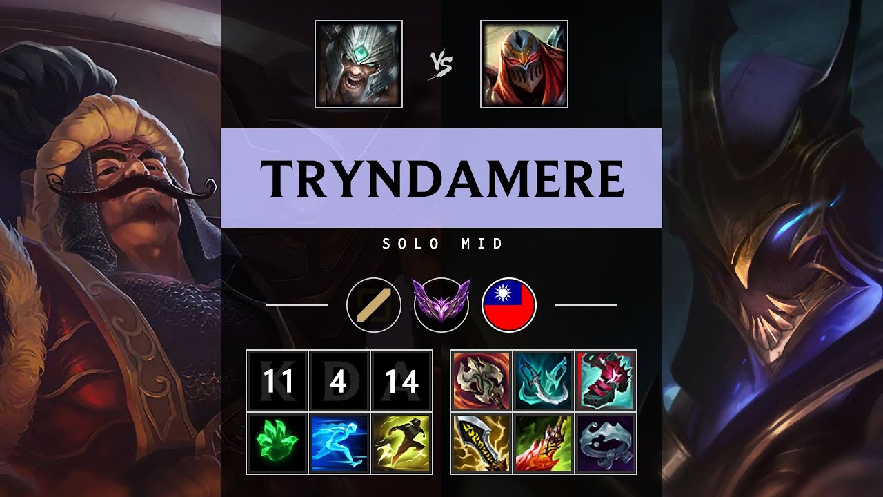 Tryndamere Mid vs Zed - TW Master Patch 25.20 - YouTube