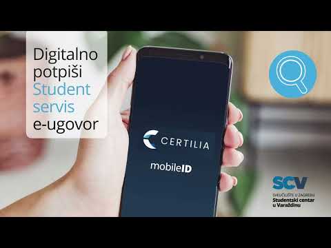 Digitalno potpiši Student servis e-ugovor