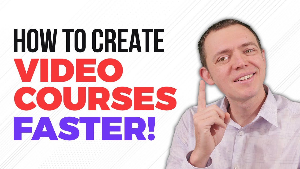 How to Make and Produce Your Video Courses Faster! ⚡ - YouTube