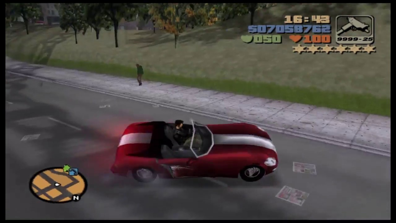 Grand Theft Auto 3 5-6 Star Chase With Pedestrian Riot - YouTube
