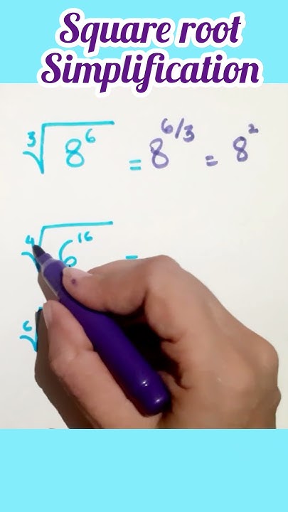 Square root | Simplification | trick#youtubeshorts #math shorts - YouTube