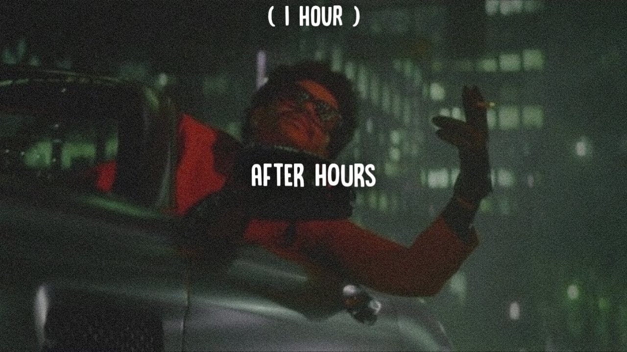 [ 1 Hour ] the weeknd - after hours (best part) - YouTube
