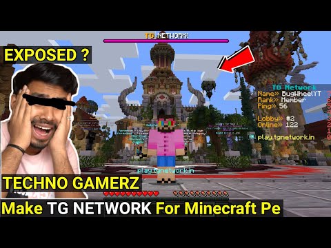 @Techno Gamerz Make TG NETWORK For Minecraft Pe | TG NETWORK MINECRAFT ...