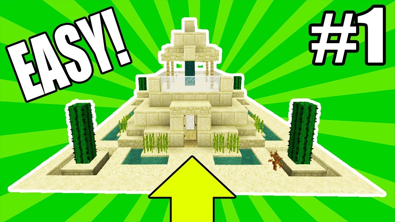 Minecraft Tutorial: How To Make A Desert Starter House #1 - YouTube
