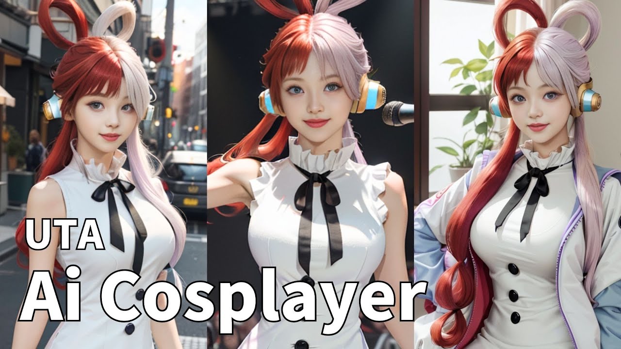 [AIコスプレ] ONEPIECE UTA / ai lookbook / ai cosplay / ai art [ワンピース] - YouTube