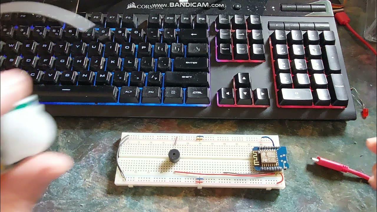 ESP8266 Pir with an LED and a Buzzer - YouTube