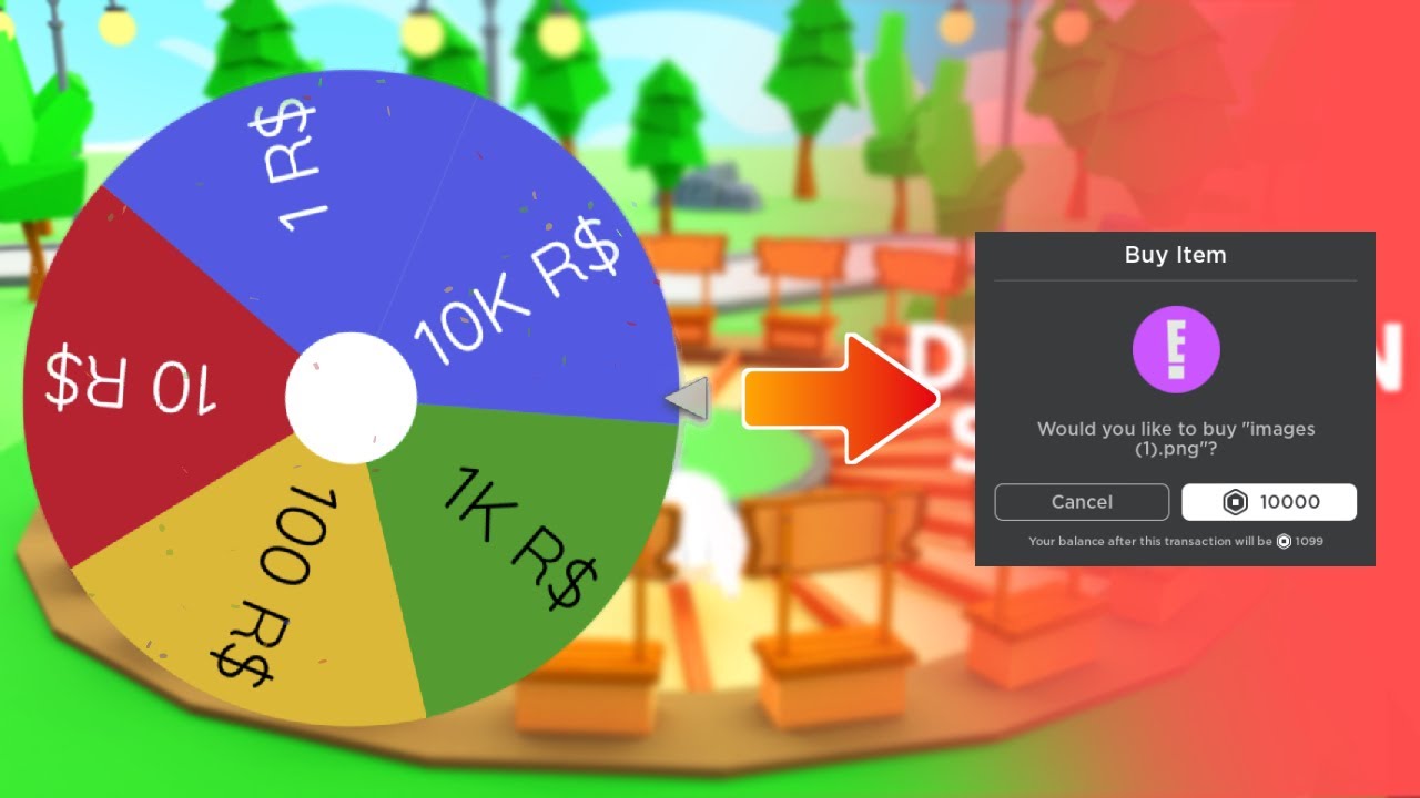 Letting A WHEEL Choose How Much ROBUX I Donate! | Roblox Donate Spinner ...
