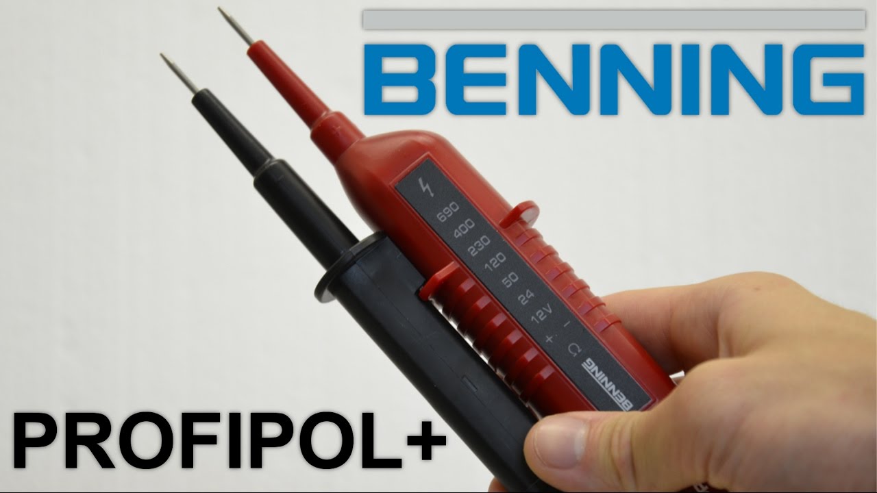BENNING - PROFIPOL+ (zweipoliger Spannungsprüfer) - YouTube
