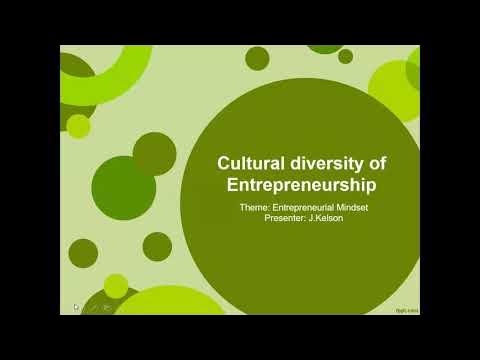 Cultural Diversity in Entrepreneurship - YouTube
