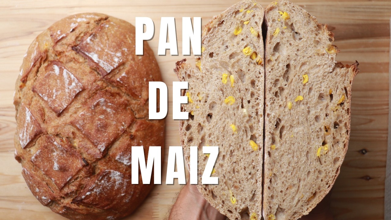 Cómo hacer pan de maiz con masa madre - YouTube