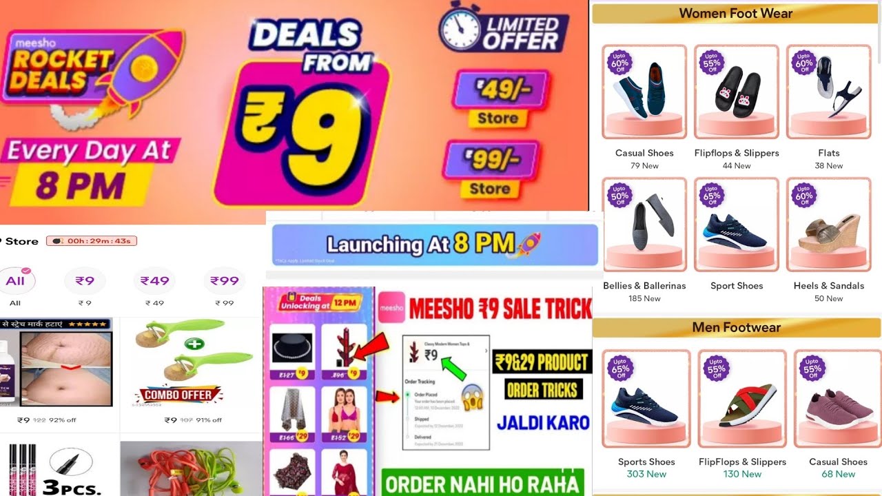 meesho 9 rupees sale || OMG😱 sirf 9 rupees me cash on delivery 🚚 || 👆 ...