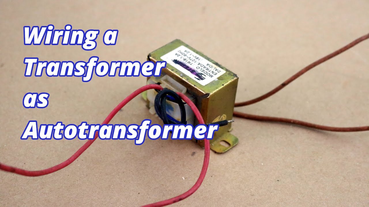 How to wire a transformer as an autotransformer - UTSOURCE - YouTube