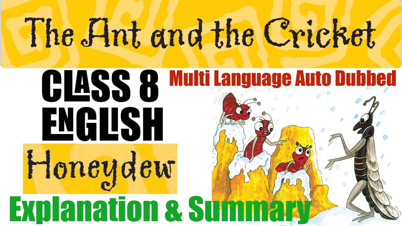 The Ant and the Cricket (Poem Explanation & Summary) | Class 8 English ...