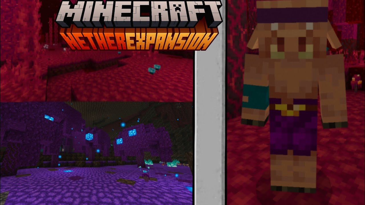 nether expansion addon do nether minecraft pe (bedrock) - YouTube