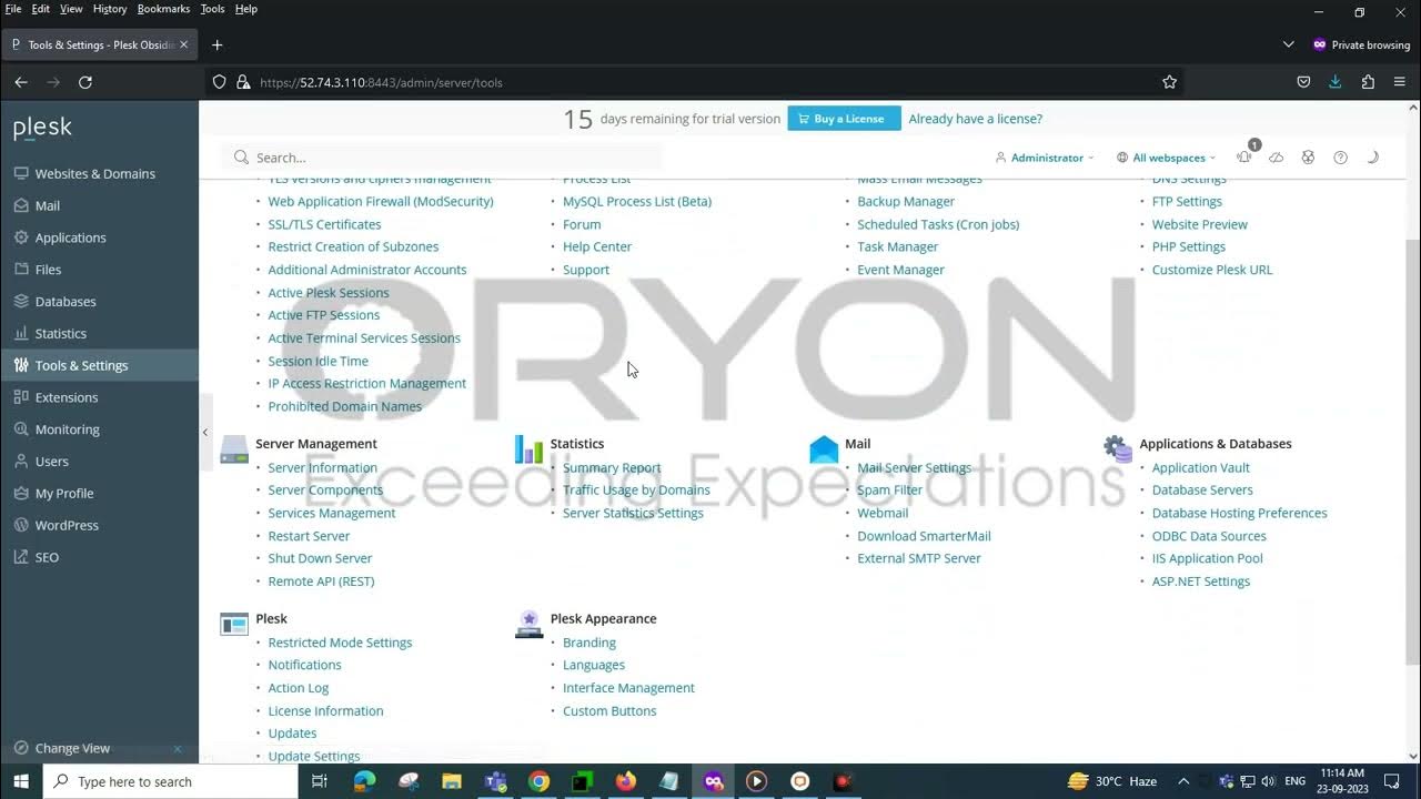 How to remove the database server in the plesk? - YouTube
